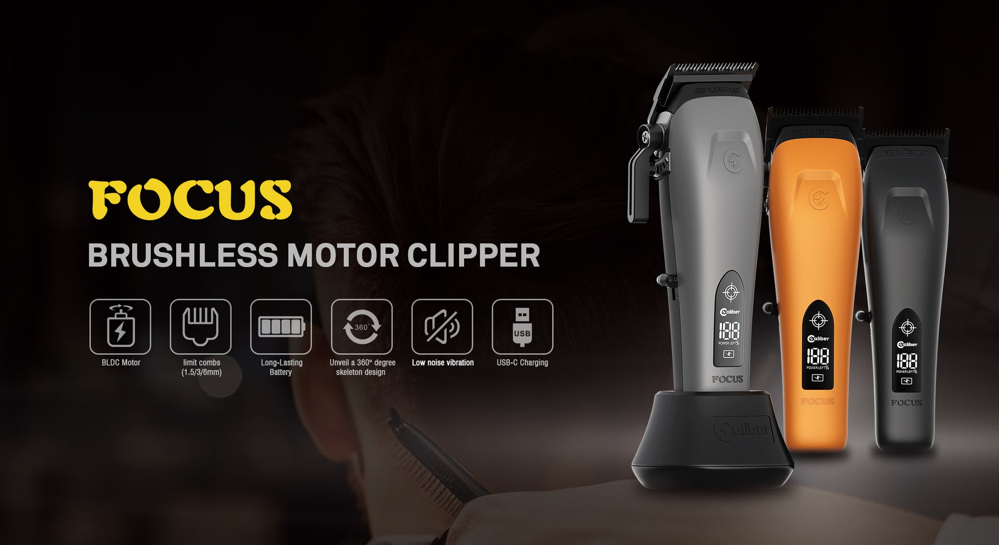 Caliber professional hair clippers, trimmers, shaver, iron and dryer ...