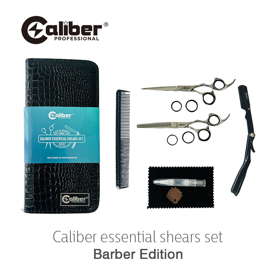 Caliber Essential Shears Set - Barber Edition – Caliber Pro USA