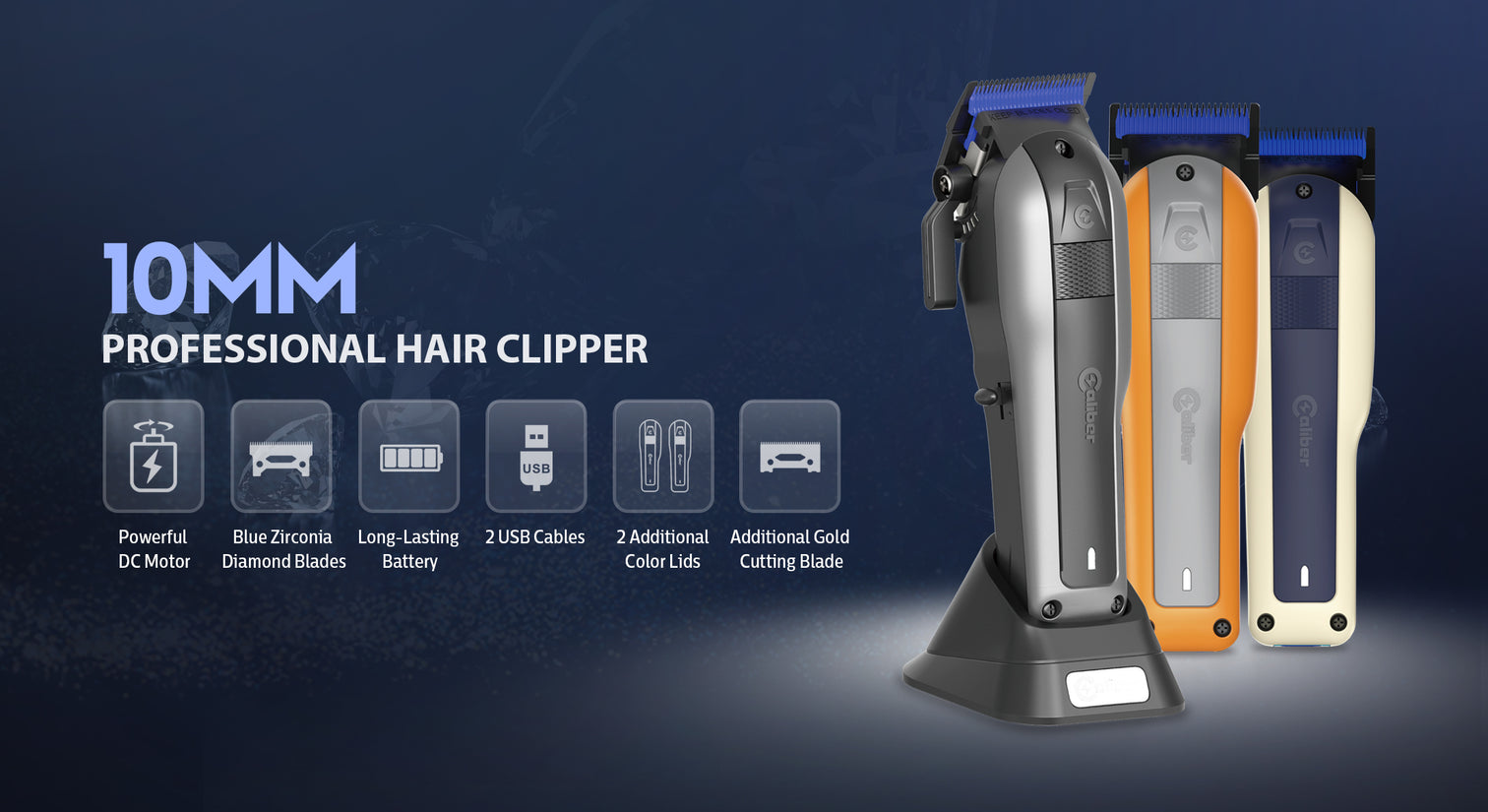 Caliber professional hair clippers, trimmers, shaver, iron and dryer ...