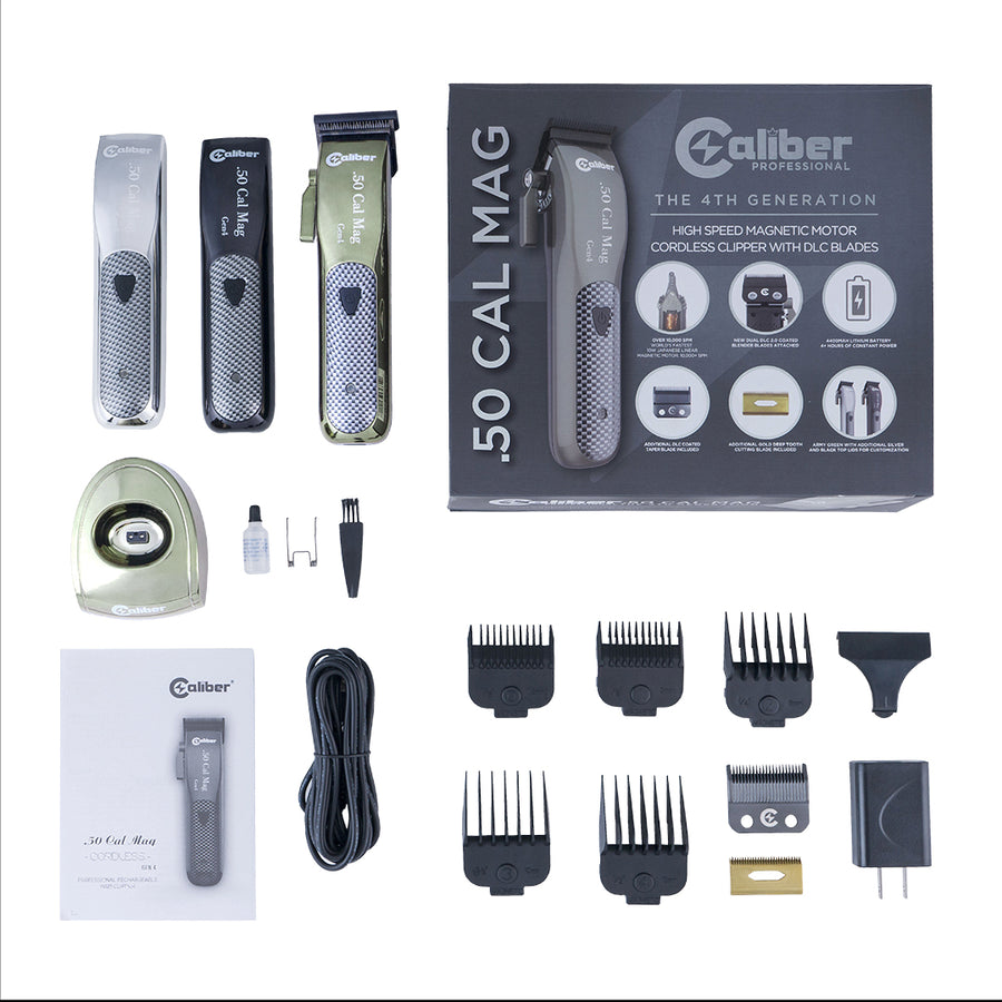 Caliber .50 CAL MAG HIGH SPEED MAGNETIC MOTOR CORDLESS CLIPPER, 4th Ge ...