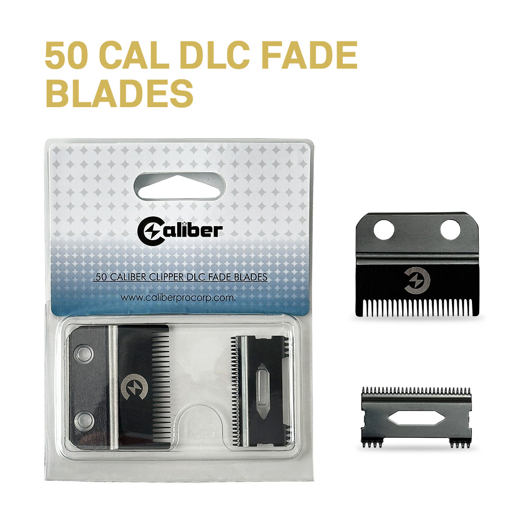 .50 Caliber Dual DLC Fade Blades – Caliber Pro USA