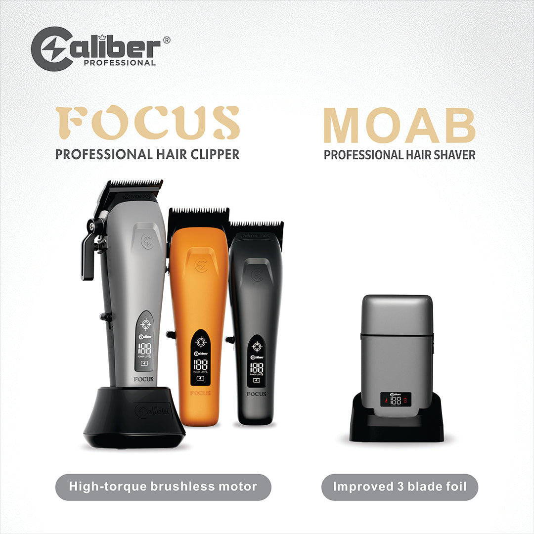 Caliber professional hair clippers, trimmers, shaver, iron and dryer ...