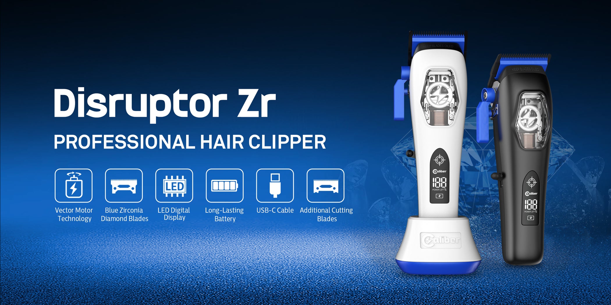 Caliber professional hair clippers, trimmers, shaver, iron and dryer ...